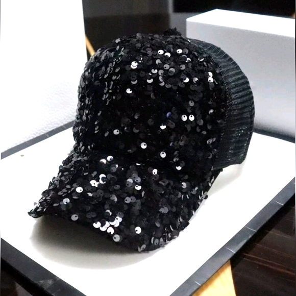 Accessories | Nip Sequins Mesh Snapback Hat | Poshmark
